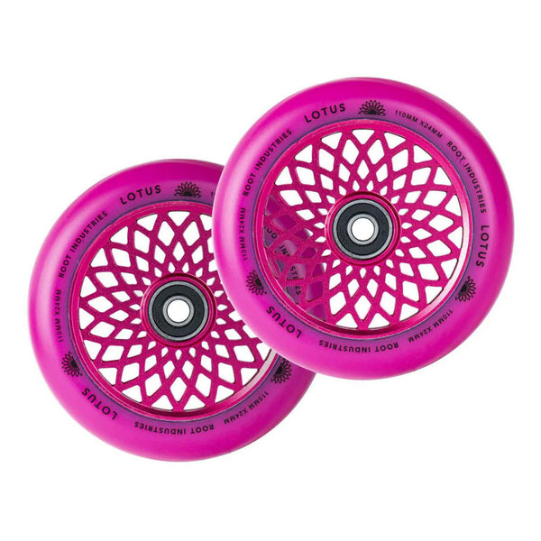 Lotus Wheels 110mm Pink / Pink – Big Air Indoor Bike Park